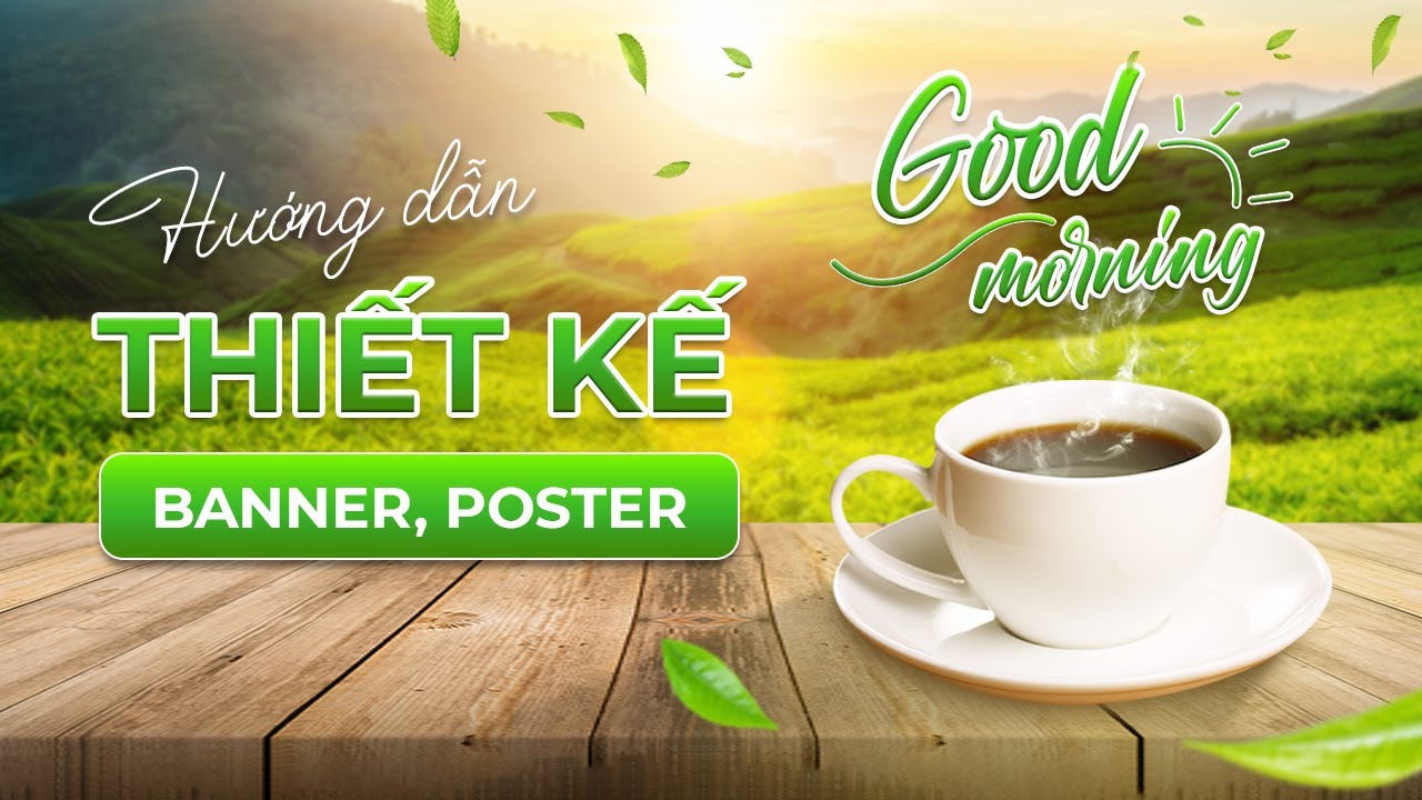 Hướng dẫn thiết kế poster Trà (Tea poster tutorial) - YouTube