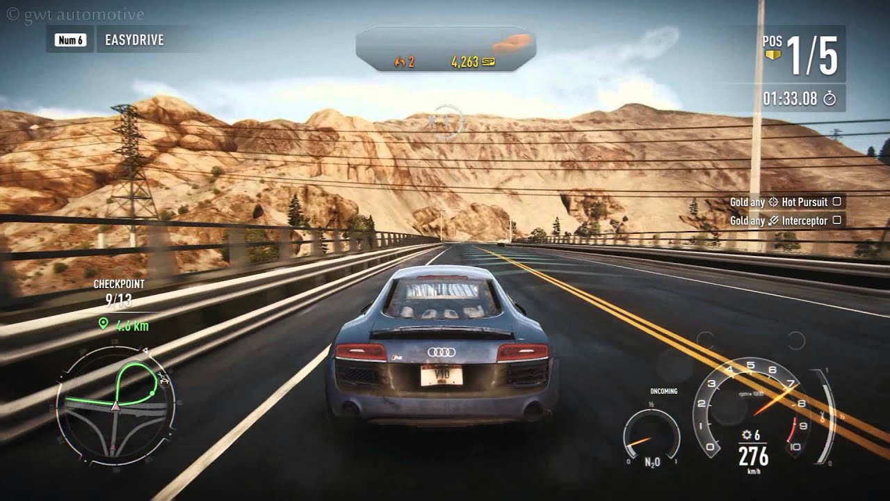 Need for Speed Rivals (PC) - Audi R8 V10 Plus - Dead Tree Canyon Race ...