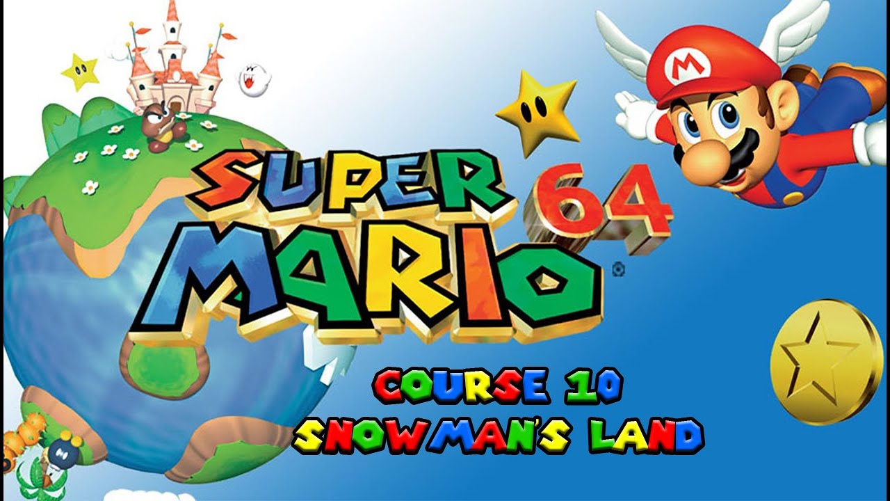 Super Mario 64 - Snowman's Land - Whirl from the Freezing Pond - YouTube