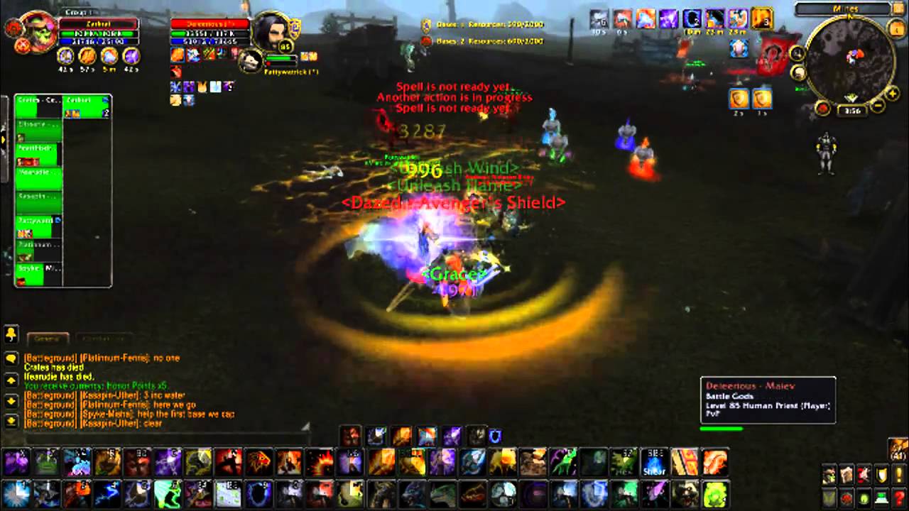 World of Warcraft Cataclysm Enhancement shaman 85 PvP BG HD - YouTube