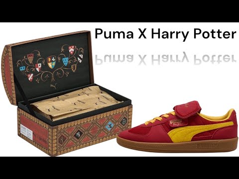 Harry Potter X Puma sneakers | unboxing | shoe in a treasure chest OMG 😳 | on feet review