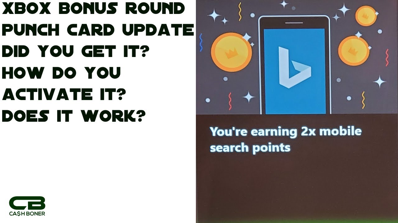 Xbox Bonus Round Microsoft Rewards Punch Card Update - 2x Bing Points ...