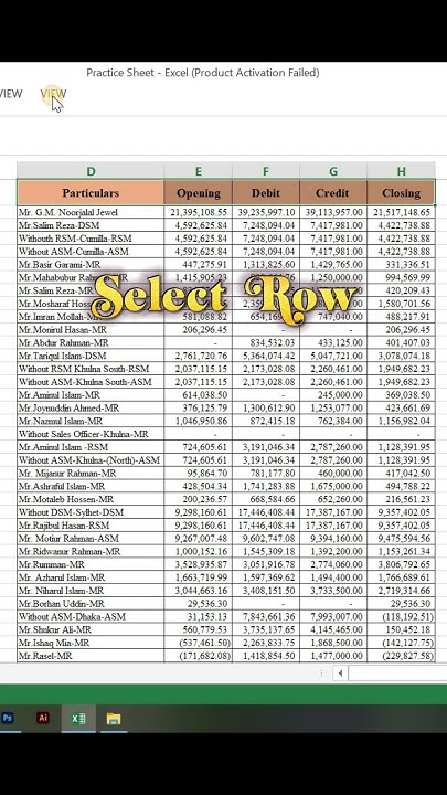 Short Tricks Freeze Panes With Excel #newexcel #exceltips #excelformula #computer #tricks # ...