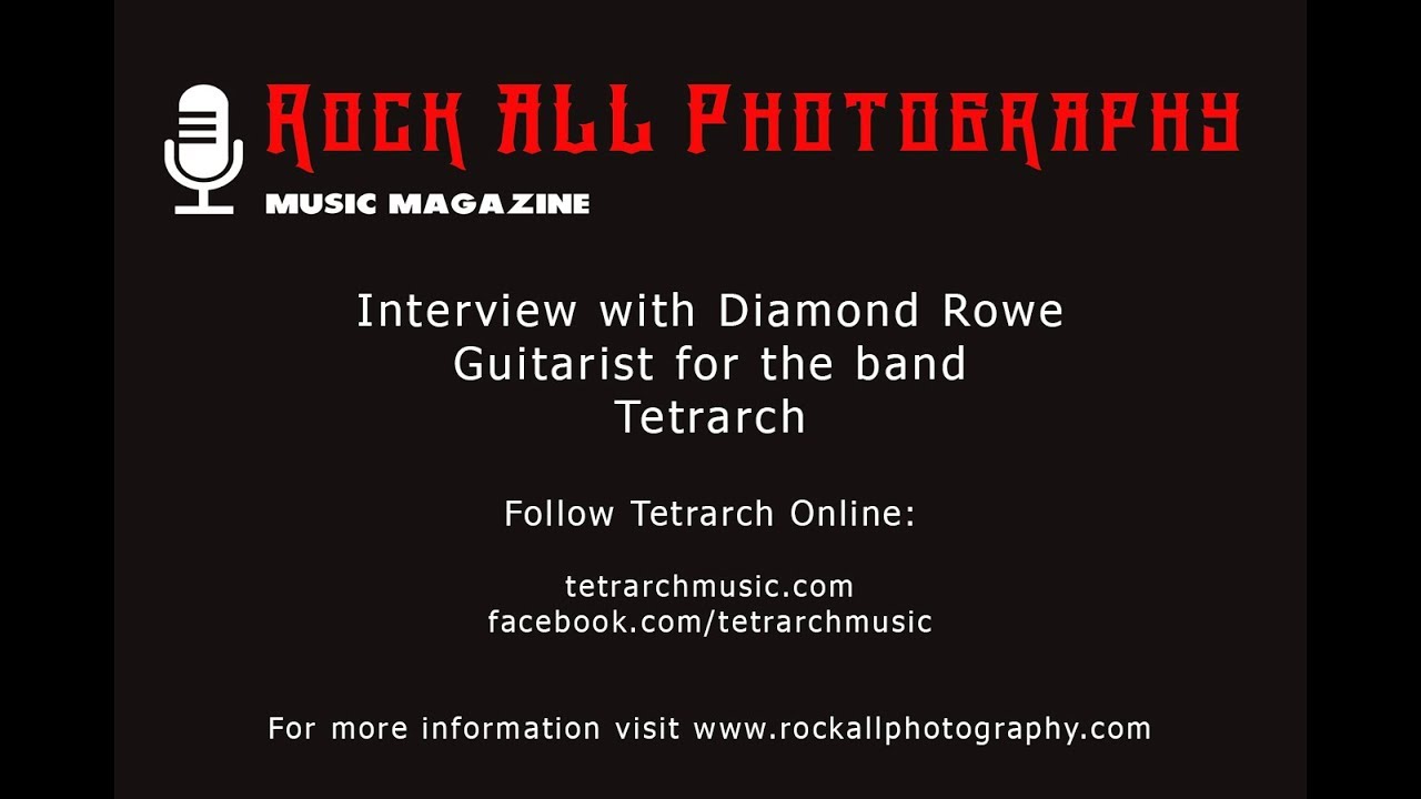 Interview with guitarist Diamond Rowe from the band Tetrarch - YouTube