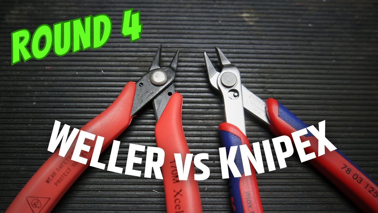 Flush-Cutter Face-Off! Round 4: Weller Xcelite Vs Knipex - Flush-cut Pliers Showdown & Tool ...