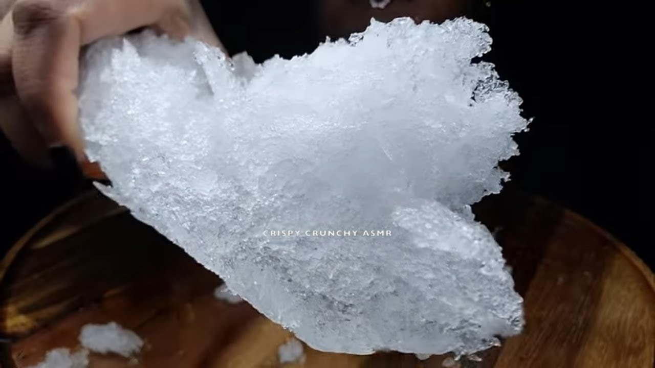 FAIRY FLOSS ICE AND HUMIDIFIER FROST | CRUNCHY & FLUFFY | #iceeating # ...