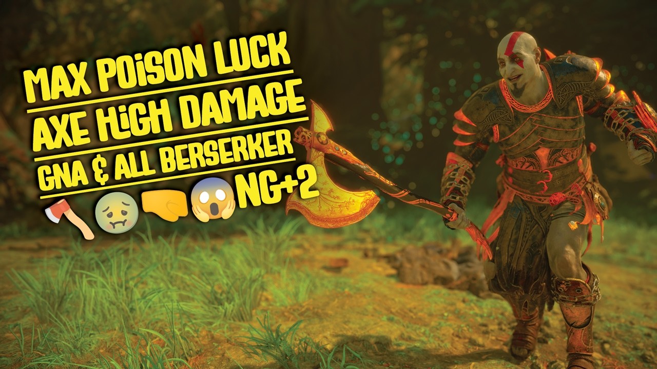 Max Poison Luck Axe High Damage Build 🪓🤢🤜 God of War Ragnarok | 4K ...