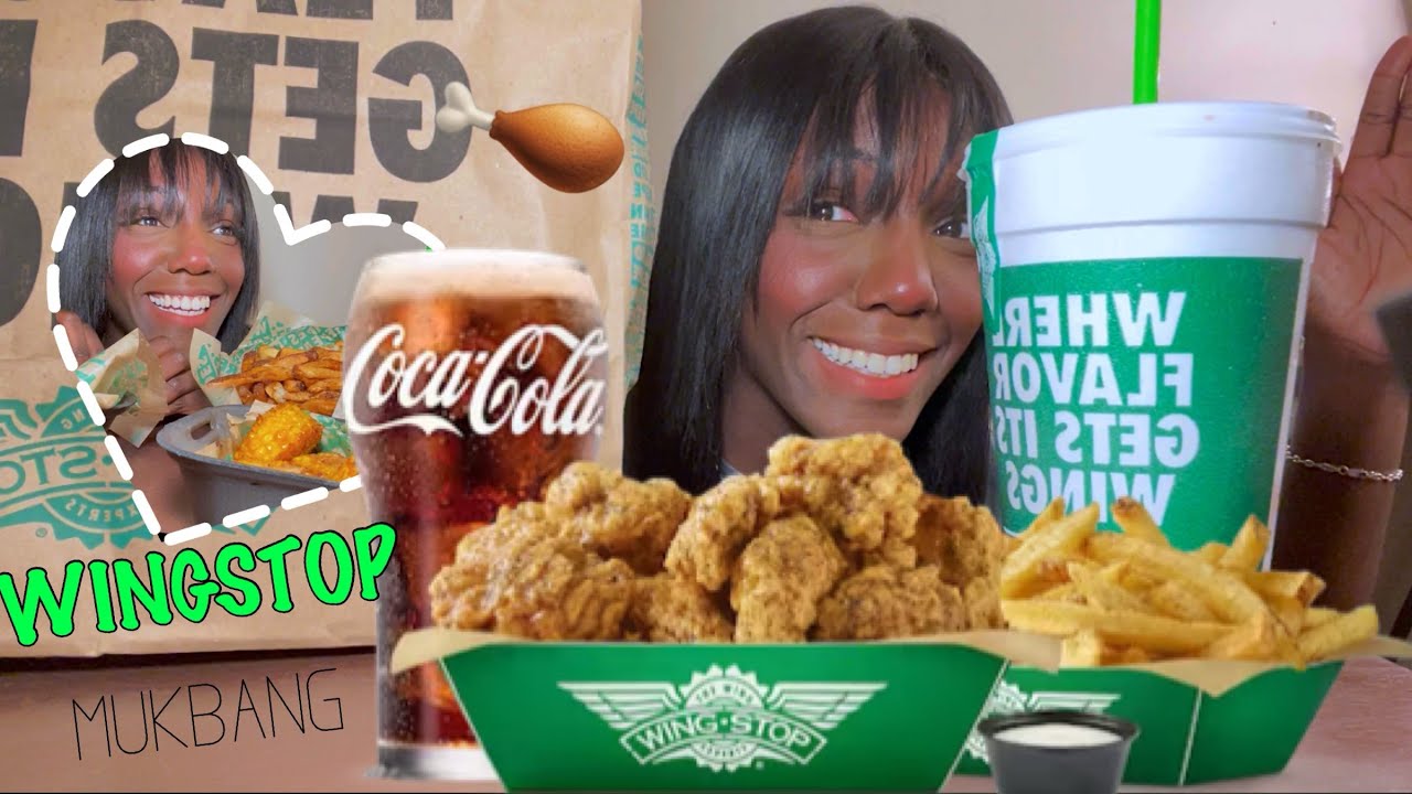 WINGSTOP MUKBANG - YouTube