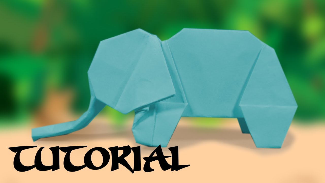 Origami Baby Elephant Tutorial - YouTube