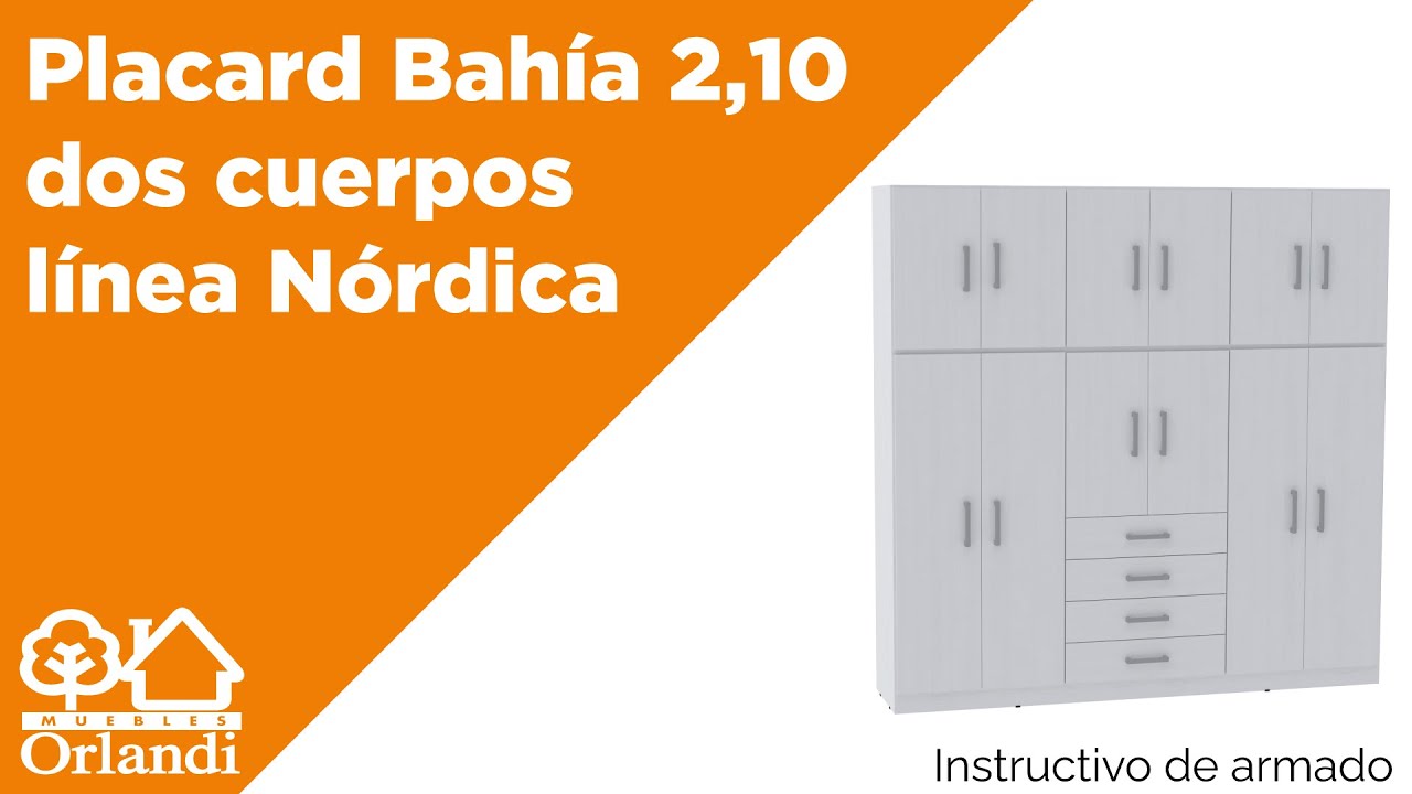 Placard Dos Cuerpos 2.10 Linea Nórdica - Instructivo del armado - YouTube