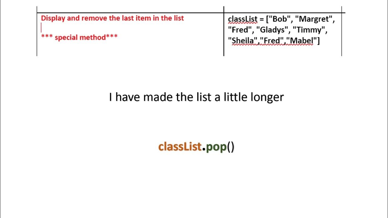 Python Lists part2 - YouTube