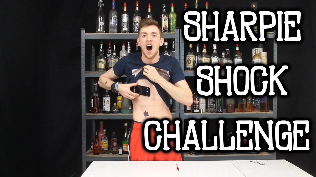 SHARPIE SHOCK CHALLENGE - YouTube