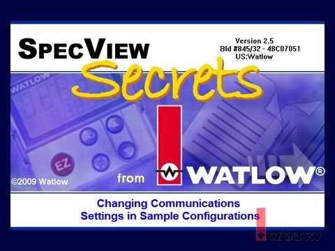 SpecView Secrets 1: Changing Communications Settings in Sample ...