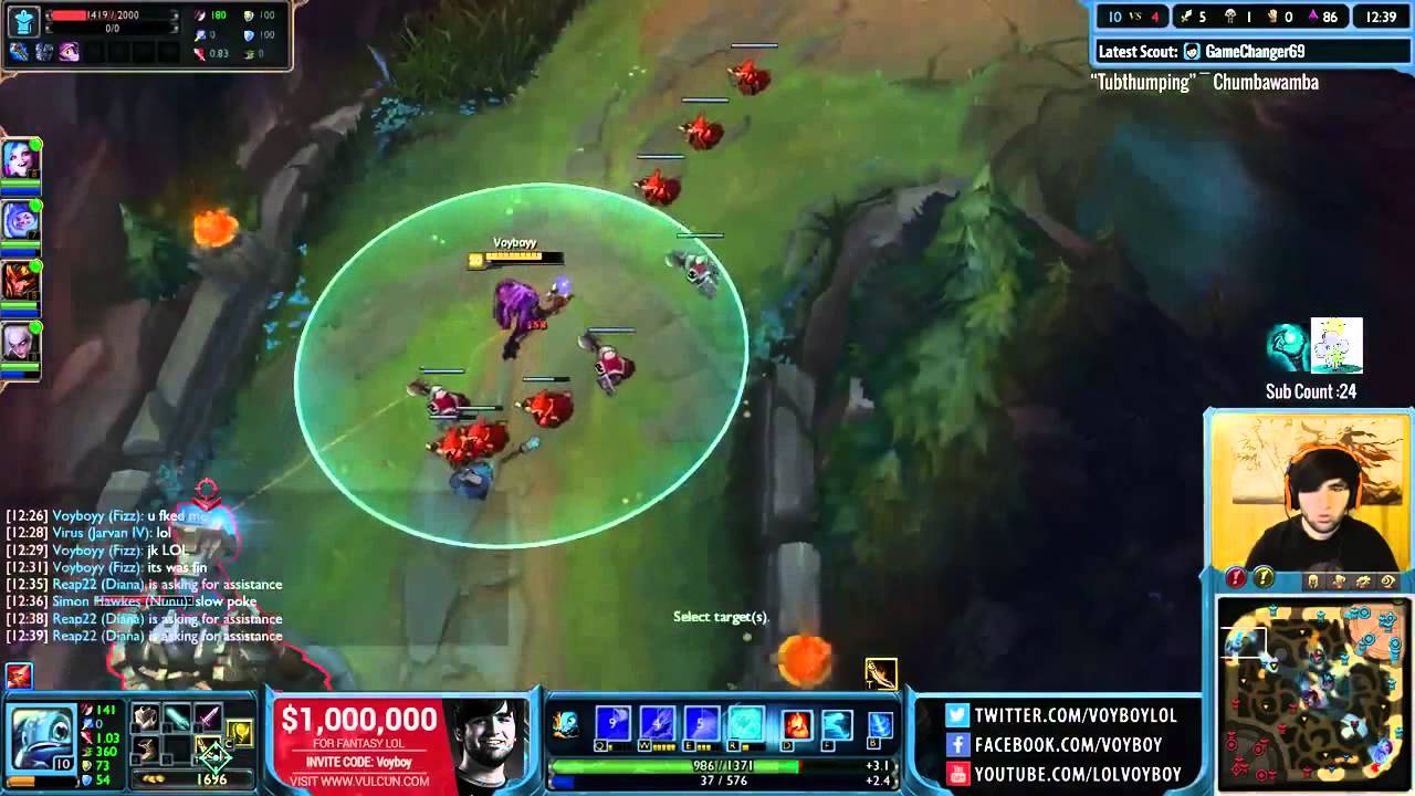 Voyboy as Fizz League Of Legends Fizz Guide Fizz Gameplay 9 Kill - YouTube