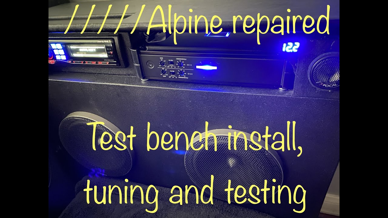 Alpine PDX-F4 Repaired & test bench tuning - YouTube