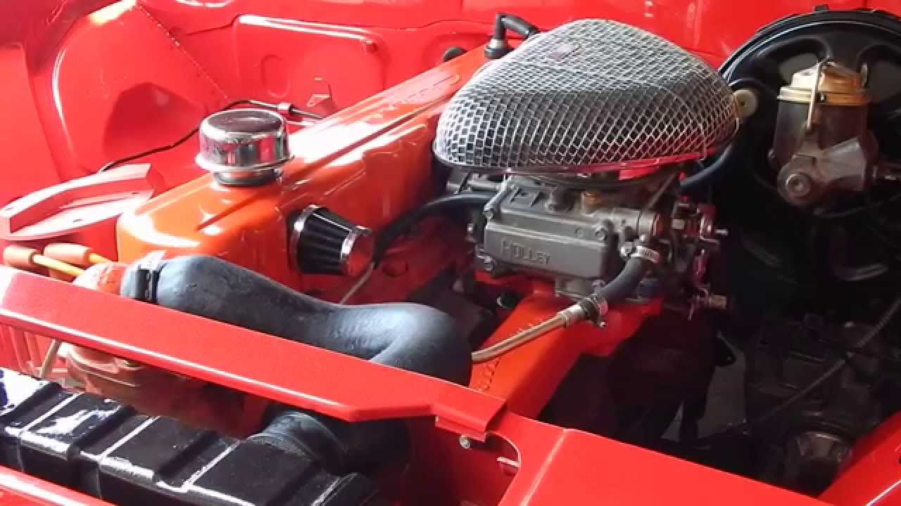 Motor Chevy 230 con Holley 8007, Encendido - YouTube