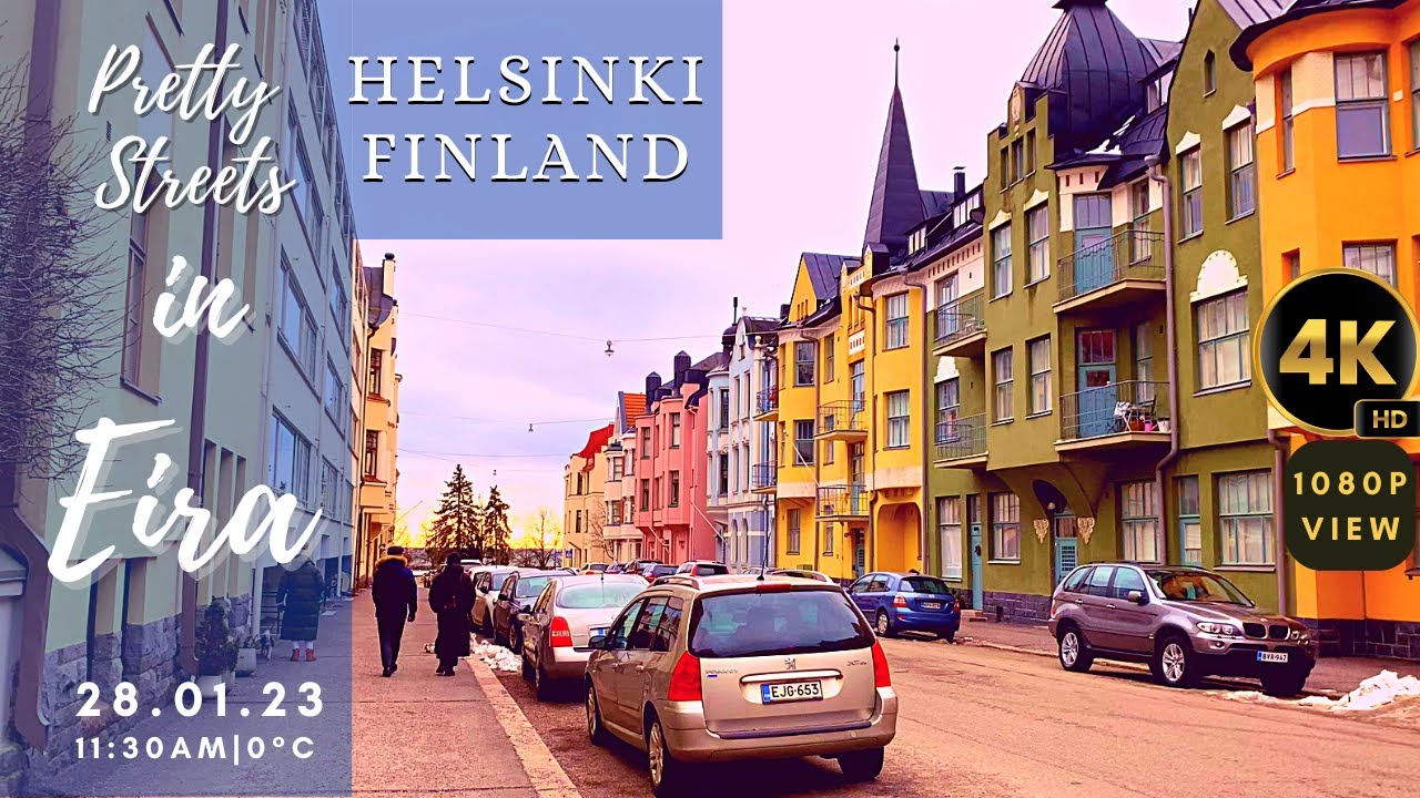 Helsinki, Finland 🇫🇮 - Walking in EIRA, a beautiful place! 4K-HDR ...