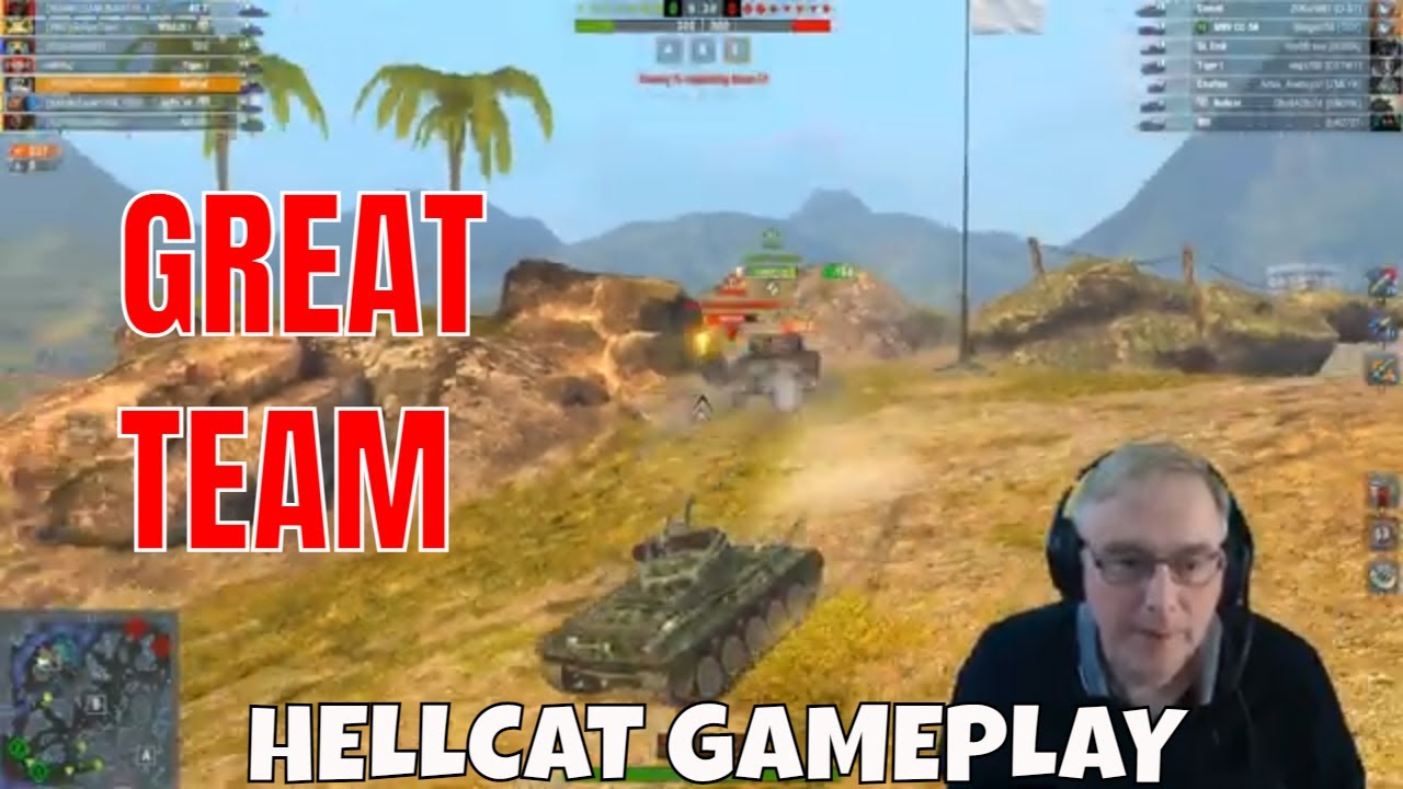 Hellcat Good Team Play - F2P 1st class #wotb #wotblitz #worldoftanksblitz - YouTube