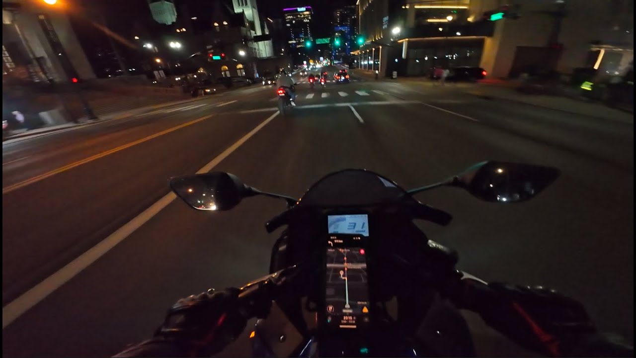 Group Night Ride into Downtown Nashville - YouTube