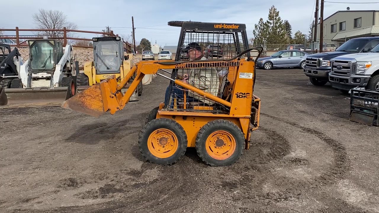 1984 Case 1816 in operation - YouTube