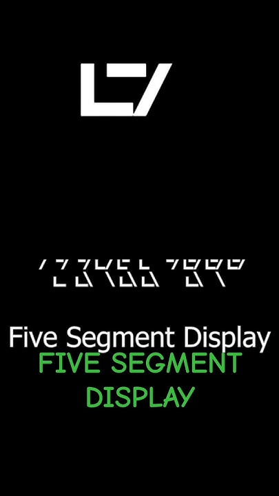 Five Segment Display - YouTube