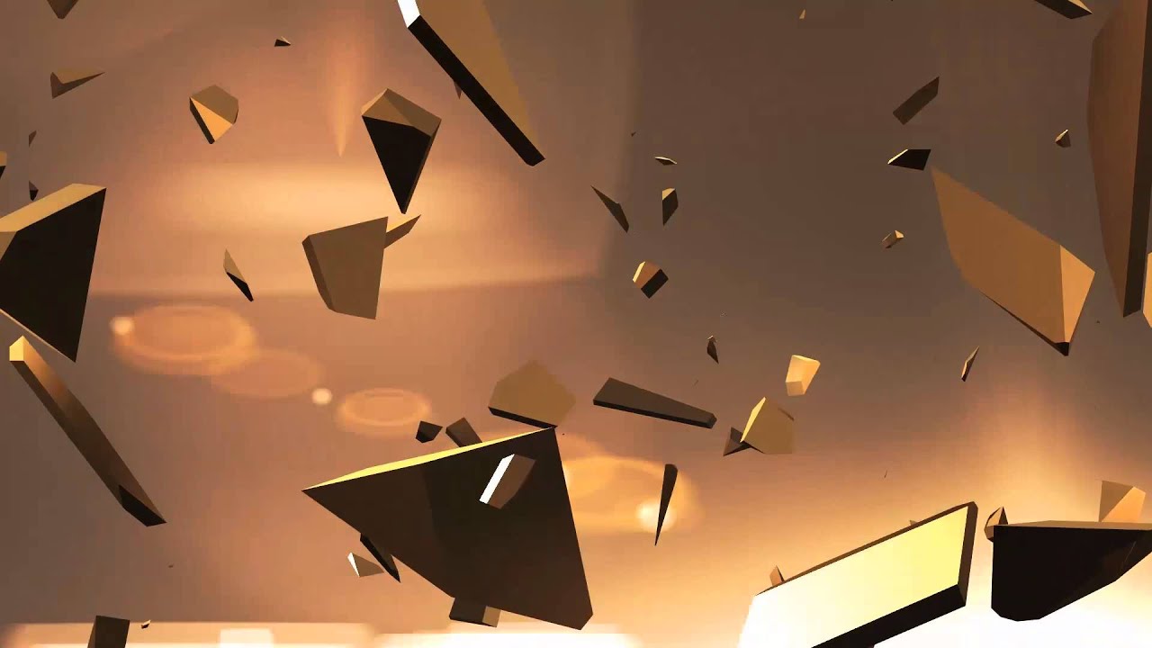 Golden Glass Shattering Stasis Animation Video - YouTube