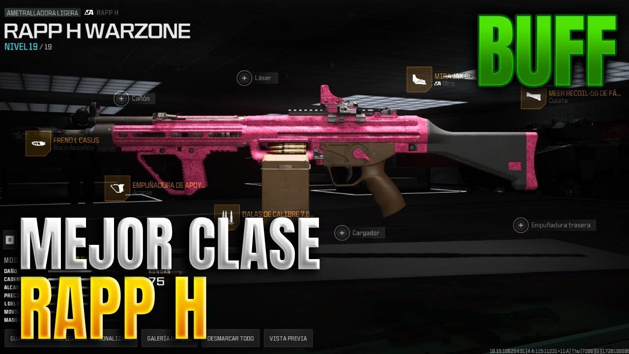 *MEJORADA* La MEJOR CLASE de la RAPP H EN WARZONE 3 │ ByCrisZ - YouTube