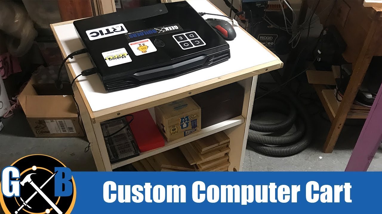 How to build a Custom Rolling Computer Cart for your Shop :: BUILD ...