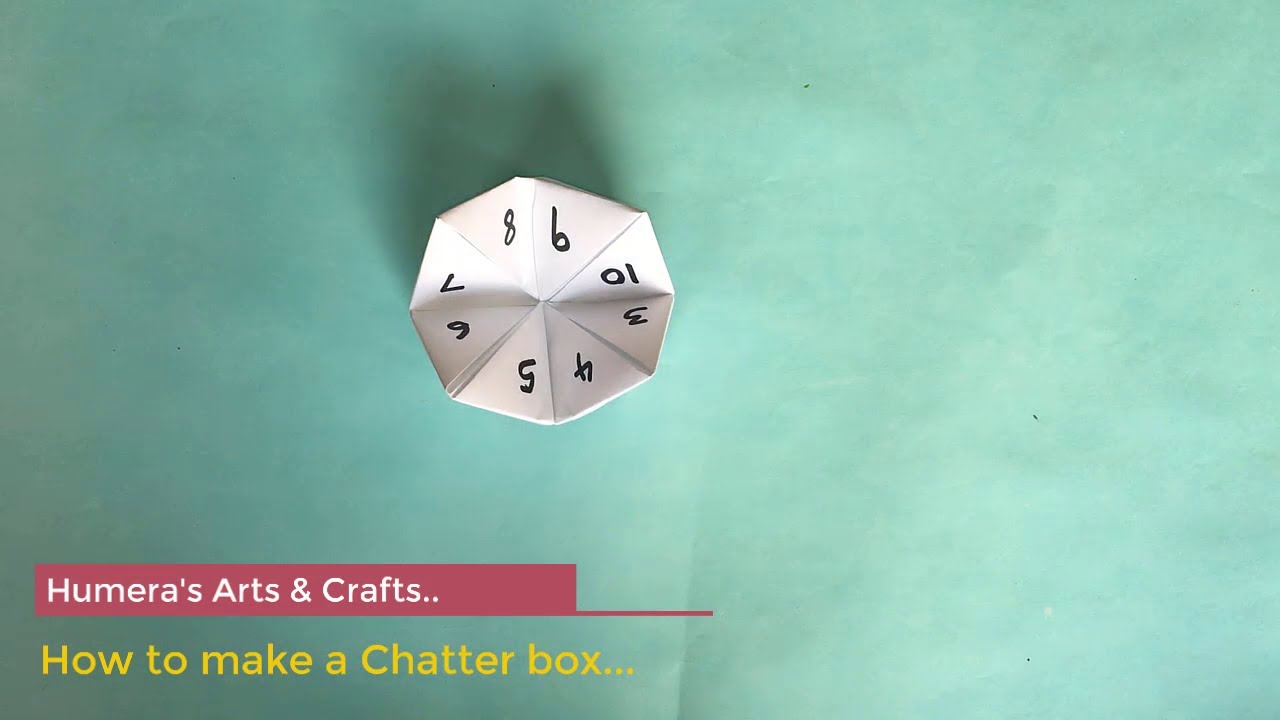 05 How to make a paper Chatter box - YouTube