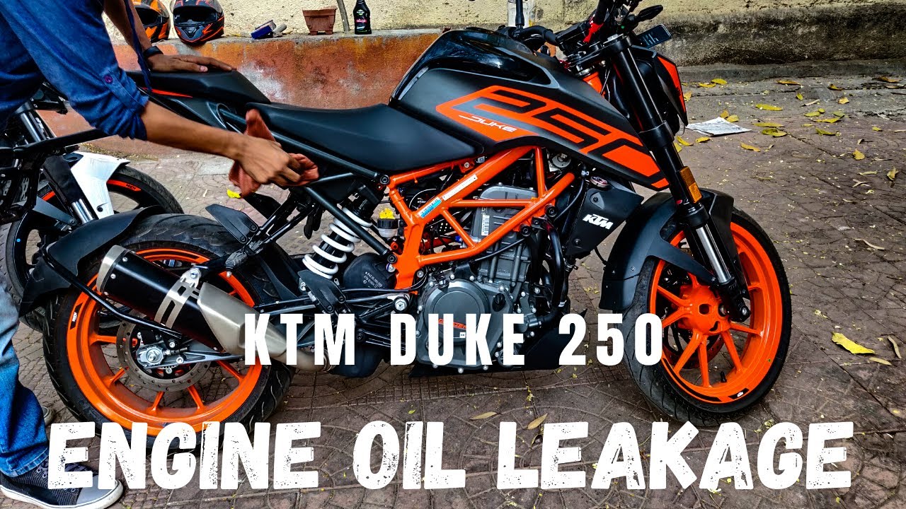 KTM Duke 250 | ENGINE OIL LEAKAGE - YouTube