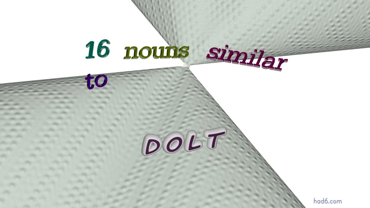 dolt - 18 nouns which mean dolt (sentence examples) - YouTube