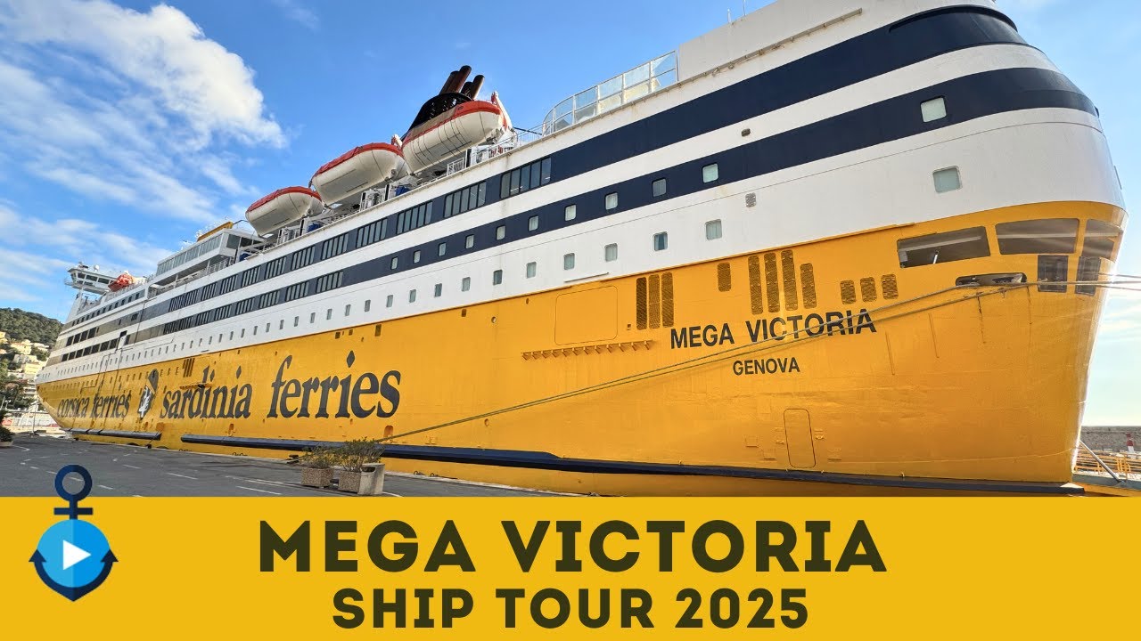 Mega Victoria, ship tour 2025 - Corsica Sardinia Ferries - YouTube