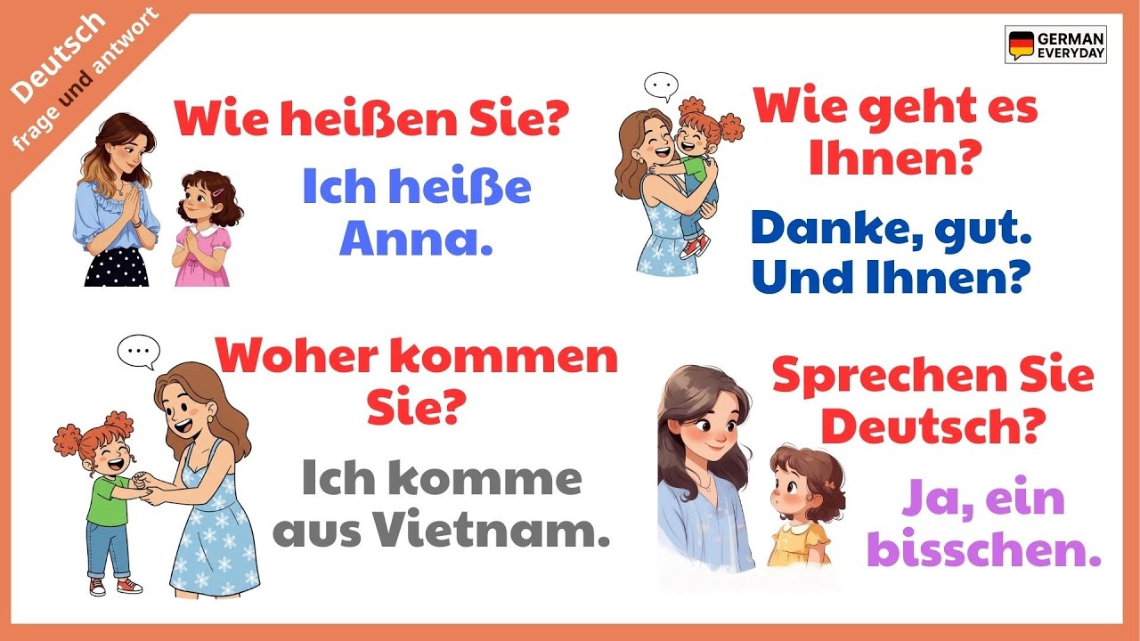 Daily German Questions and Answers A1 - B2 | Learn German with Fun Part ...