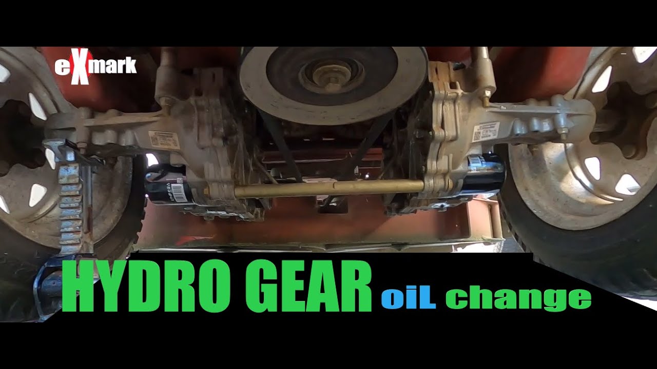 EXMARK RADIUS HYDRO GEAR OIL CHANGE (BONUS) - YouTube