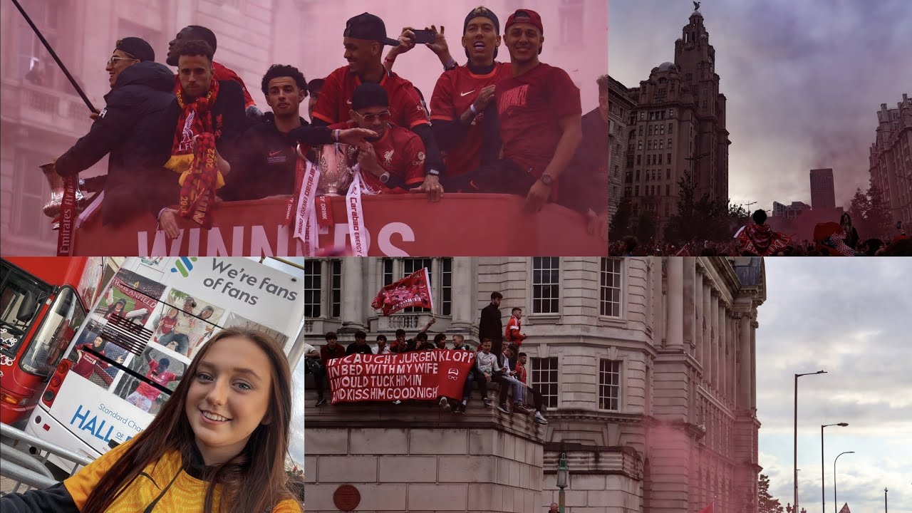 Liverpool FC Parade 2022 Vlog - Liver Birds turn RED! - YouTube