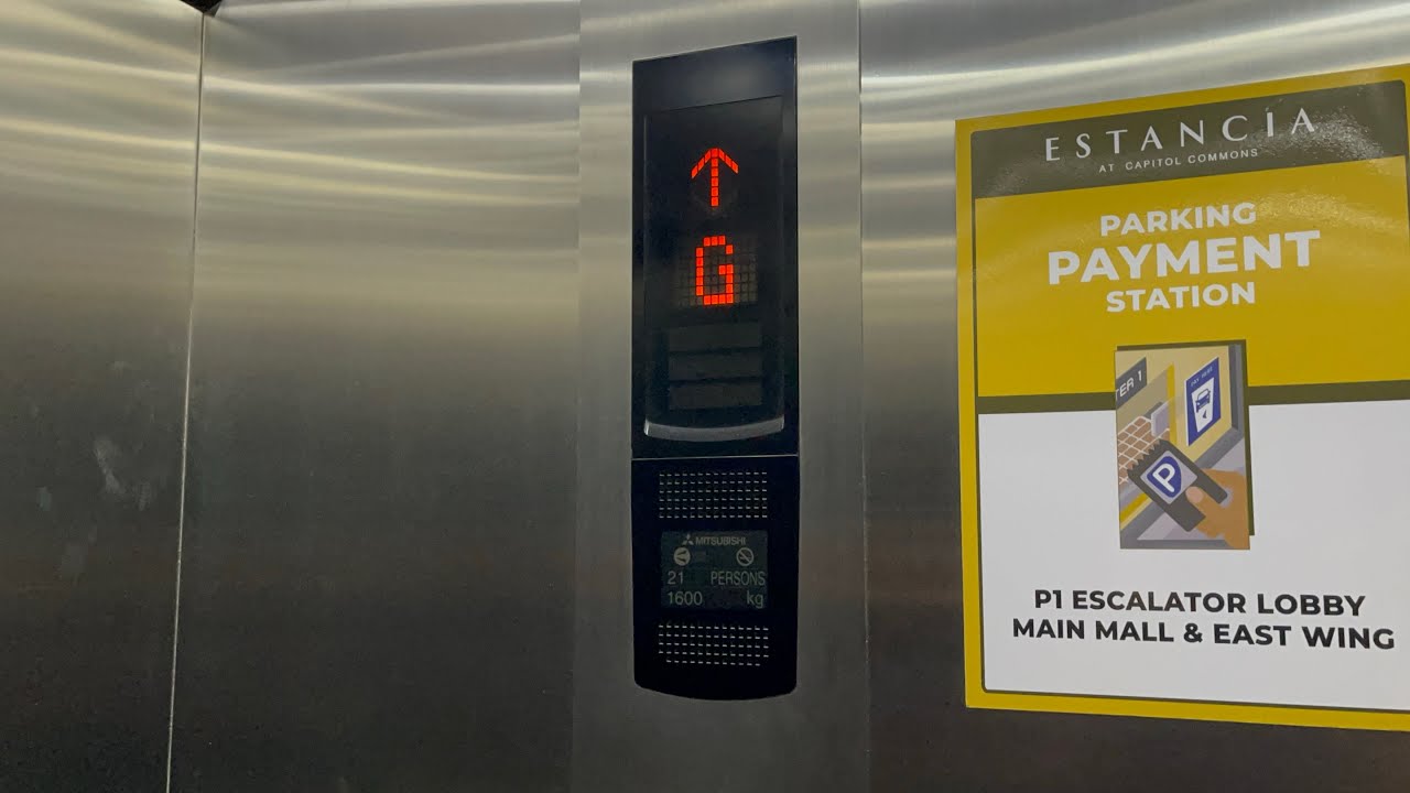 Mitsubishi elevator at Estancia Mall, Pasig, Philippines - YouTube
