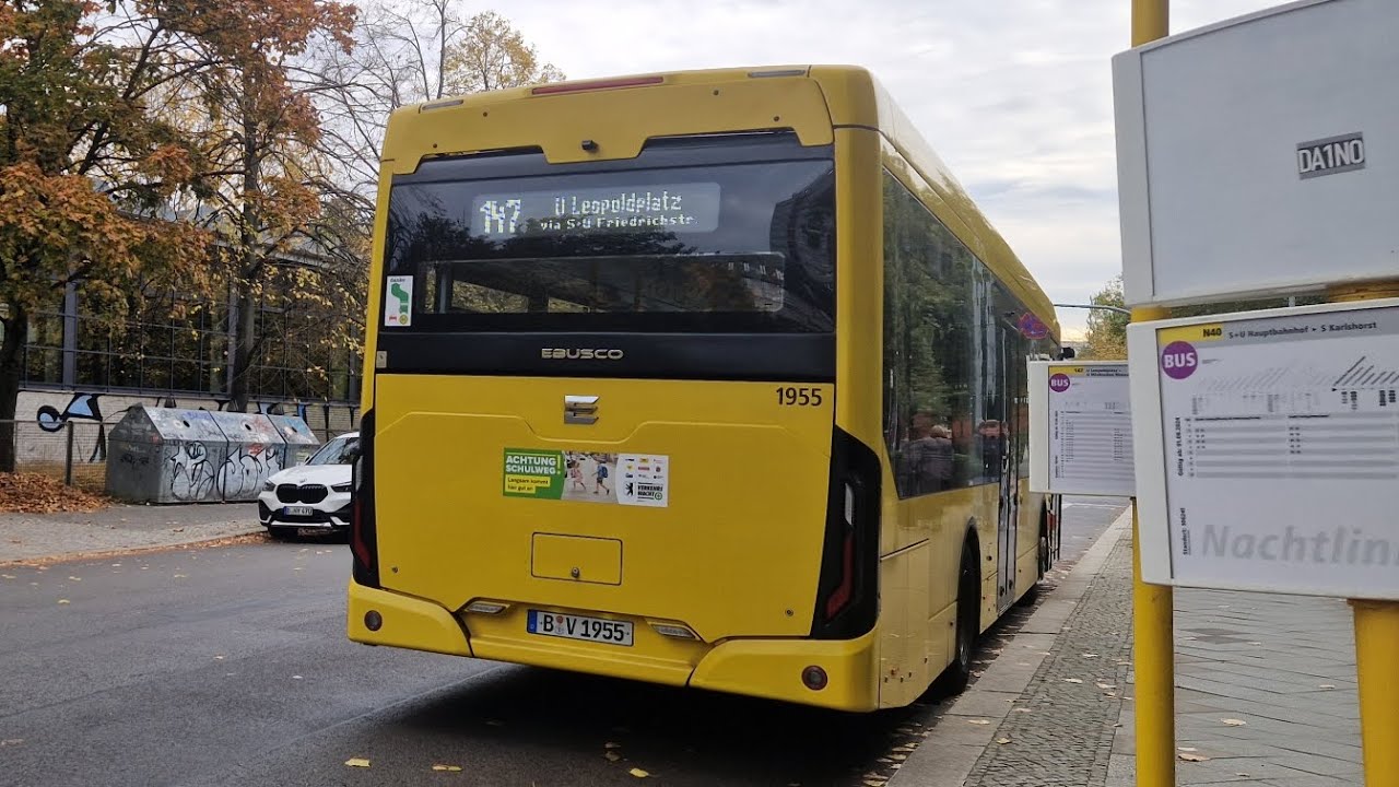Bus Berlin | Mitfahrt im 147 von U Märkisches Museum bis U Leopoldplatz ...