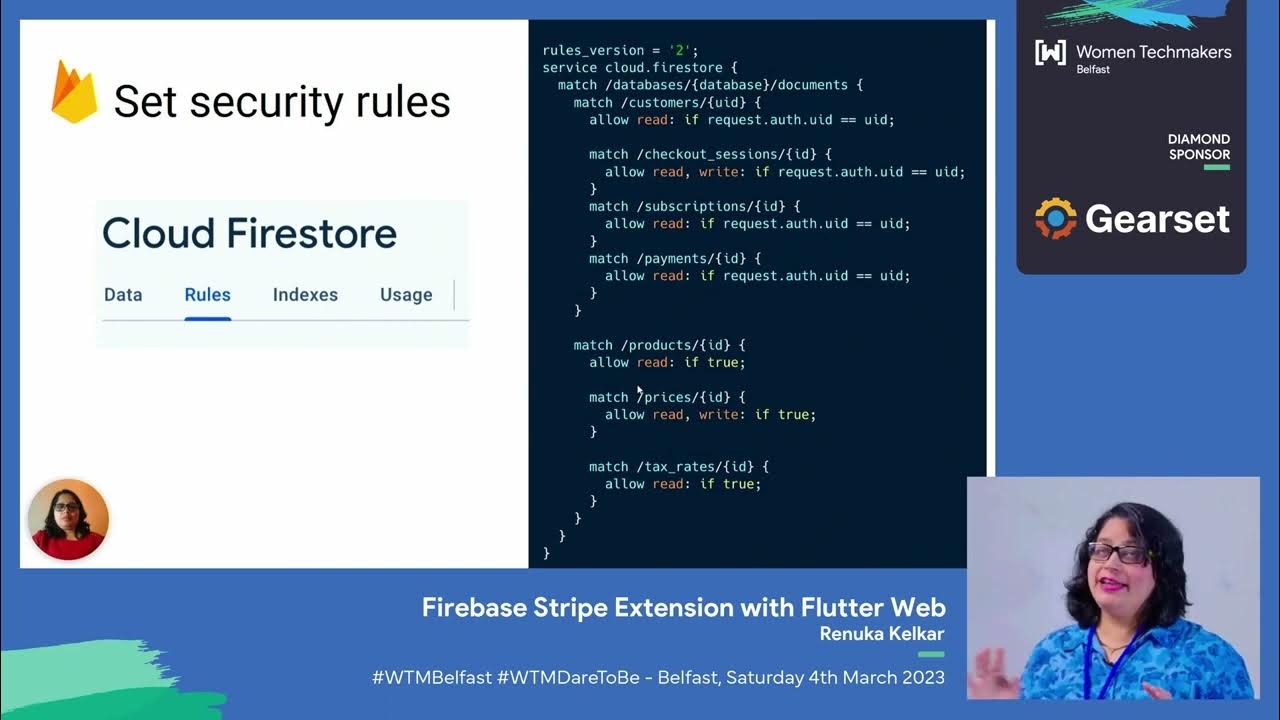 Firebase Stripe Extension with Flutter Web - Renuka Kelkar - WTM Belfast 2023 - YouTube