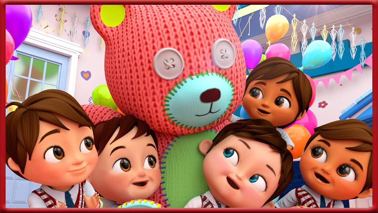 🔴 Teddy Bear, Teddy Bear Song | Banana Cartoon 3D Nursery Rhymes Baby ...