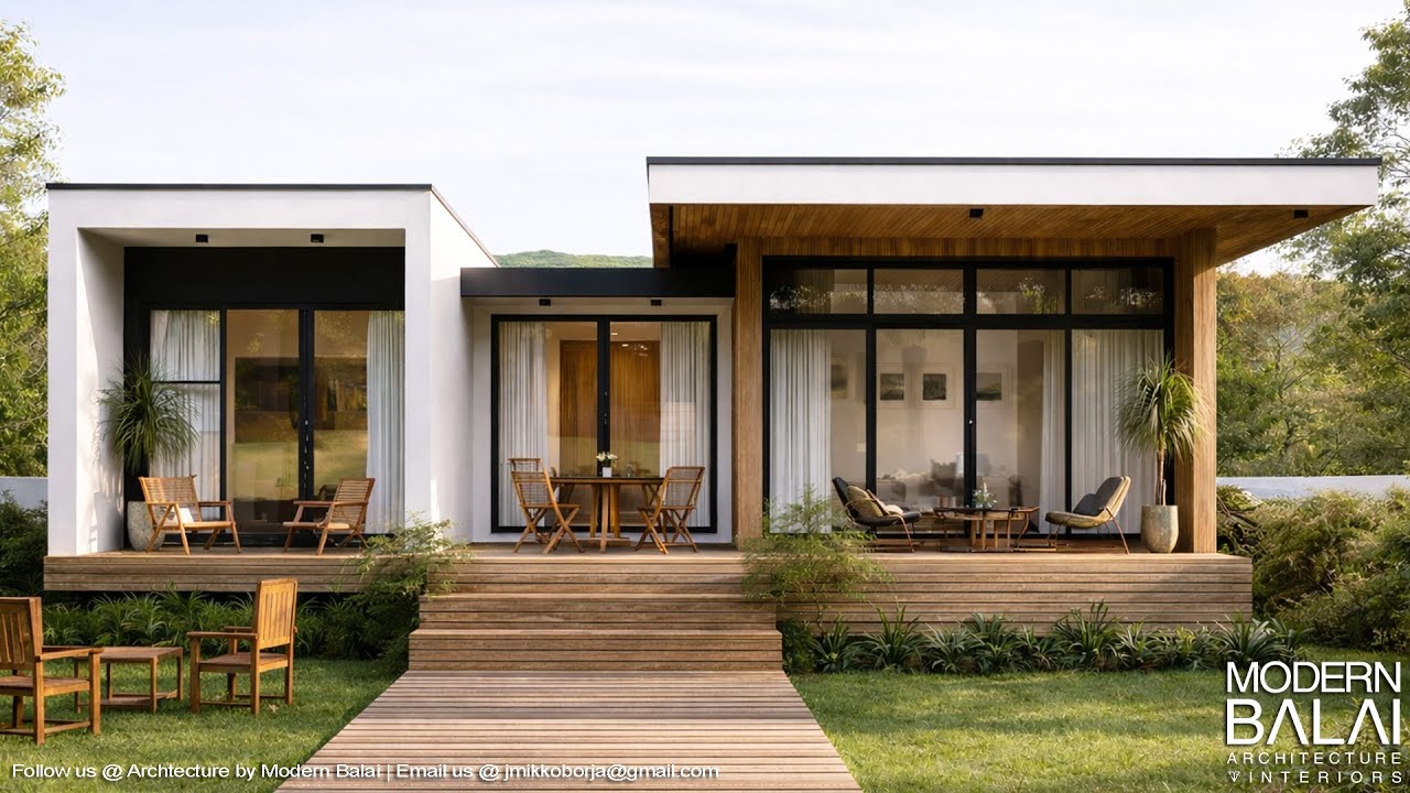 Pinoy Farmhouse Tiny Living in Bali Style with 3 Bedrooms 9x11 Meters ...