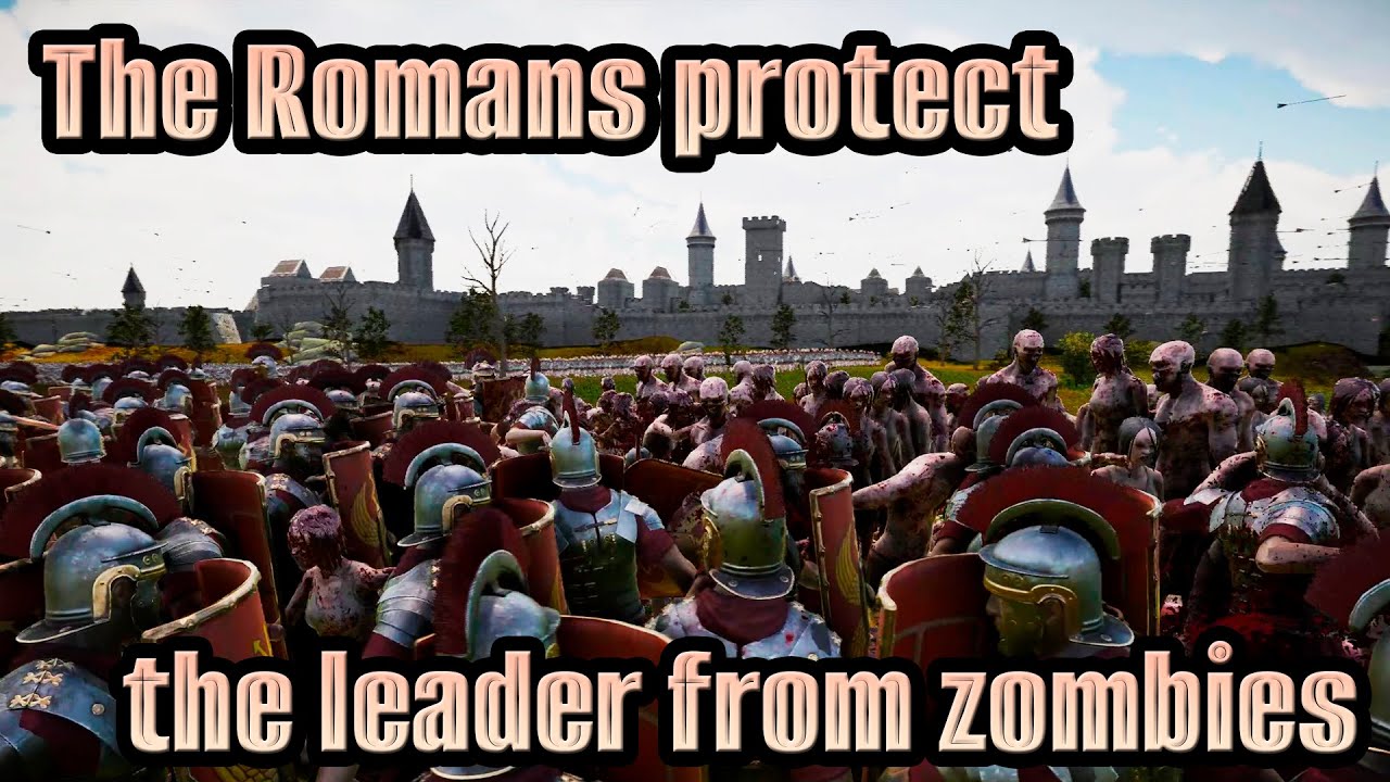 The army of the Romans protects the castle of their leader from a huge ...