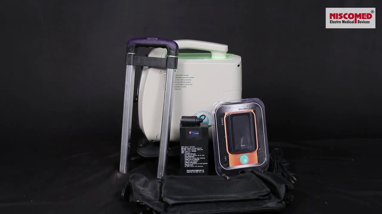Portable Oxygen Concentrator With Battery Backup - YouTube