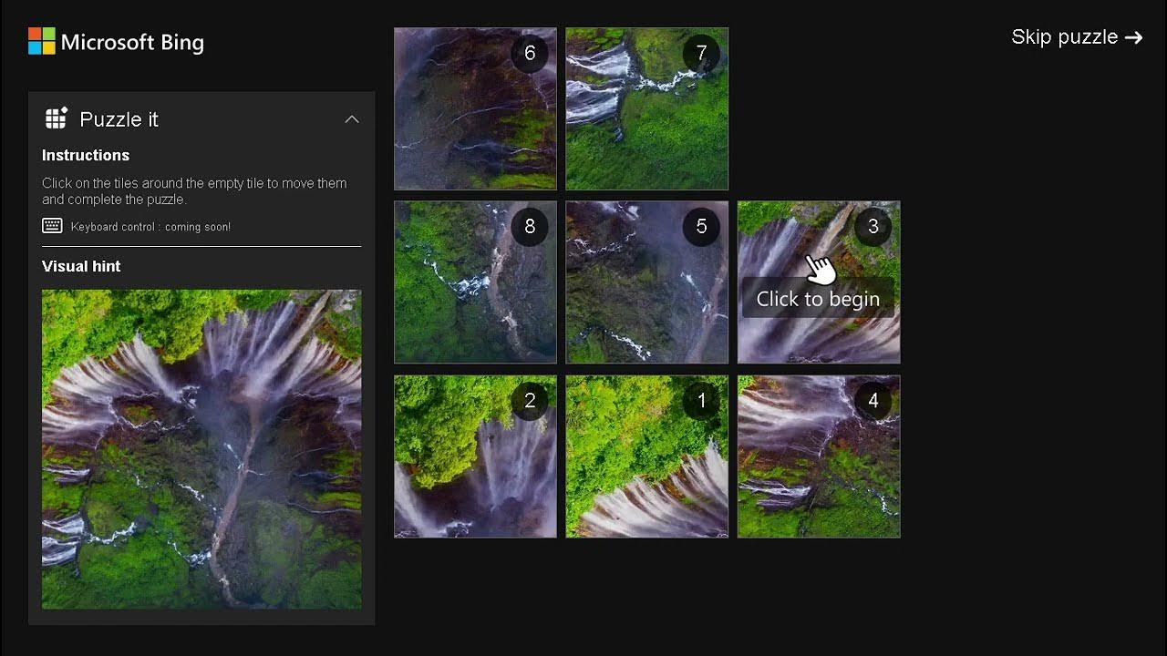 AI Solves Microsoft Bing Slide Puzzle (ASMR) - YouTube