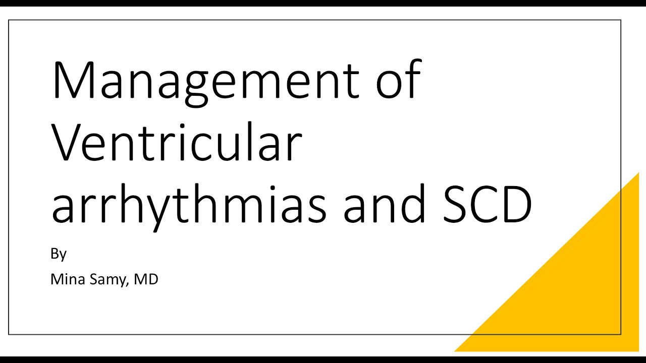 Ventricular Arrhythmias Esc 2022 Part 2 Youtube