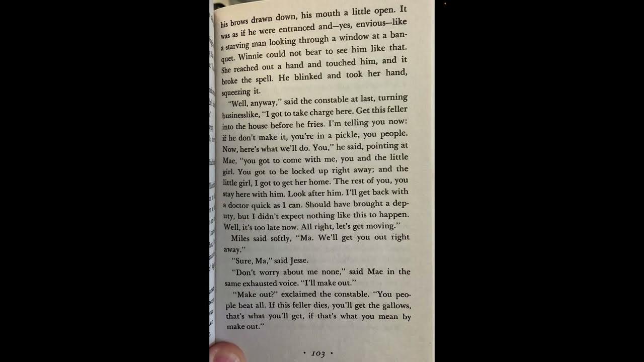 Tuck Everlasting Chapter 20 - YouTube