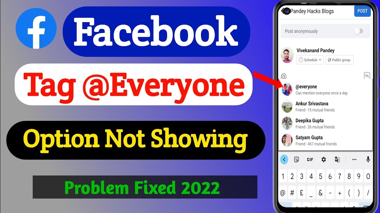 How To Tag Everyone In Facebook Group Not Showing Problem Fixed 2022 YouTube How To Tag Everyone In Facebook Group Not Showing Problem Fixed 2022 YouTube