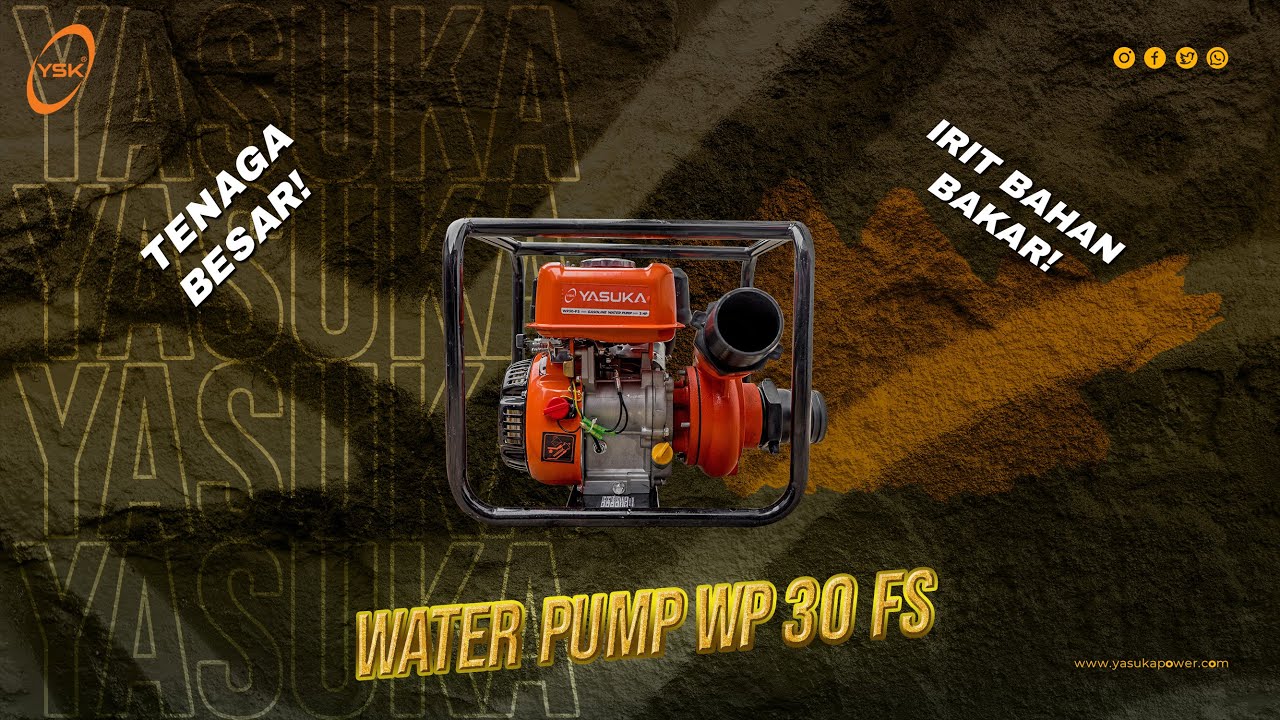 WP 30 FS | Gasoline Water Pump | Mesin Pompa Air Irigasi (Menggunakan Bensin) - YouTube