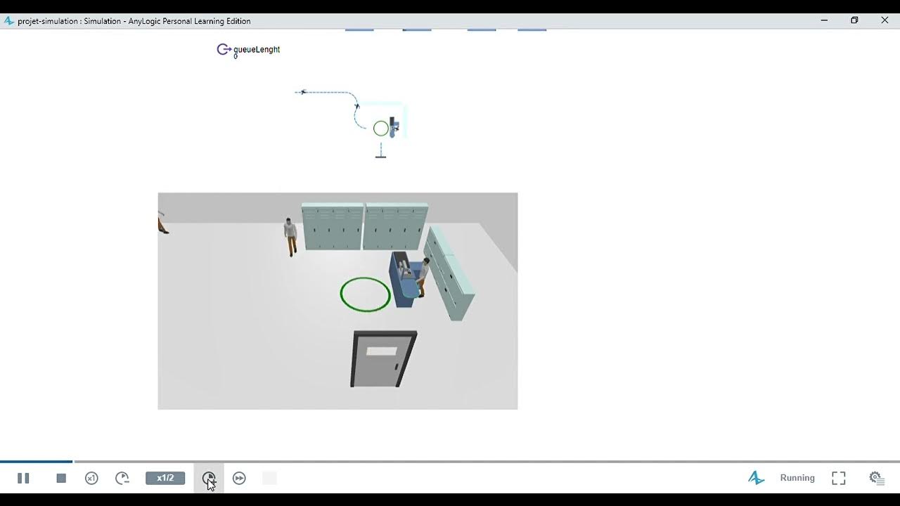 Projet Simulation Simulation AnyLogic 3D - YouTube