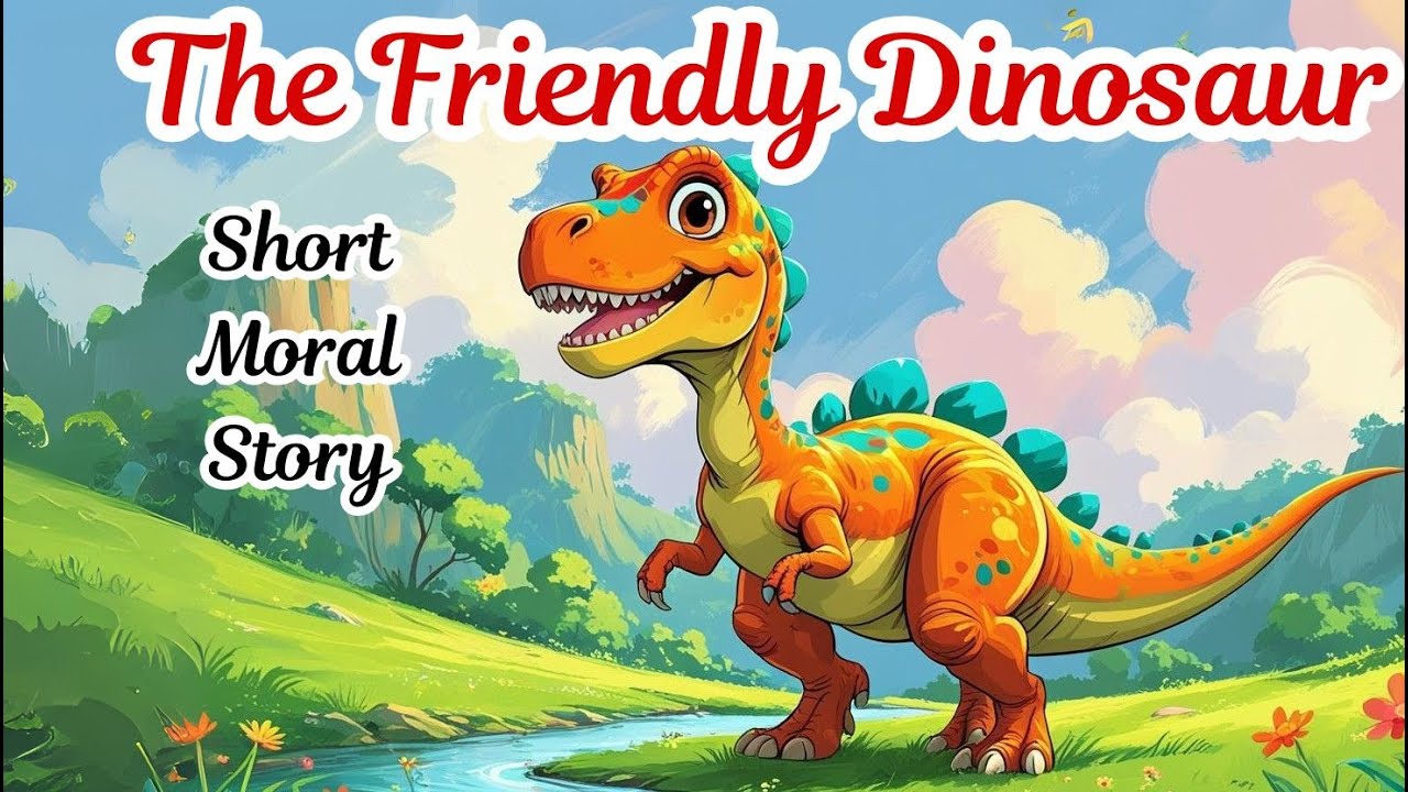 English Stories | The Friendly Dinosaur | English Story | Short Story ...