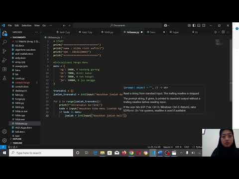 Tutorial membuat aplikasi kasir sederhana menggunakan python - YouTube